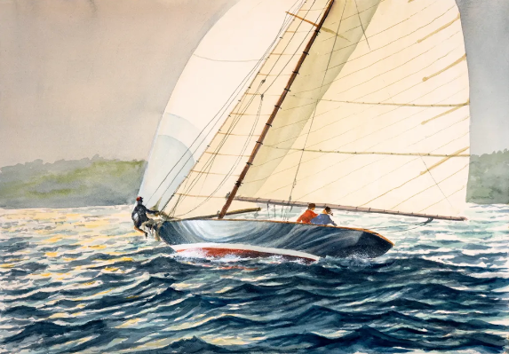 Shortening Sail – Annapolis Marine Art Gallery
