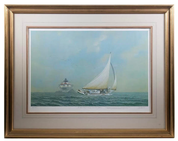 The Skipjack Elsworth FRAMED – Annapolis Marine Art Gallery